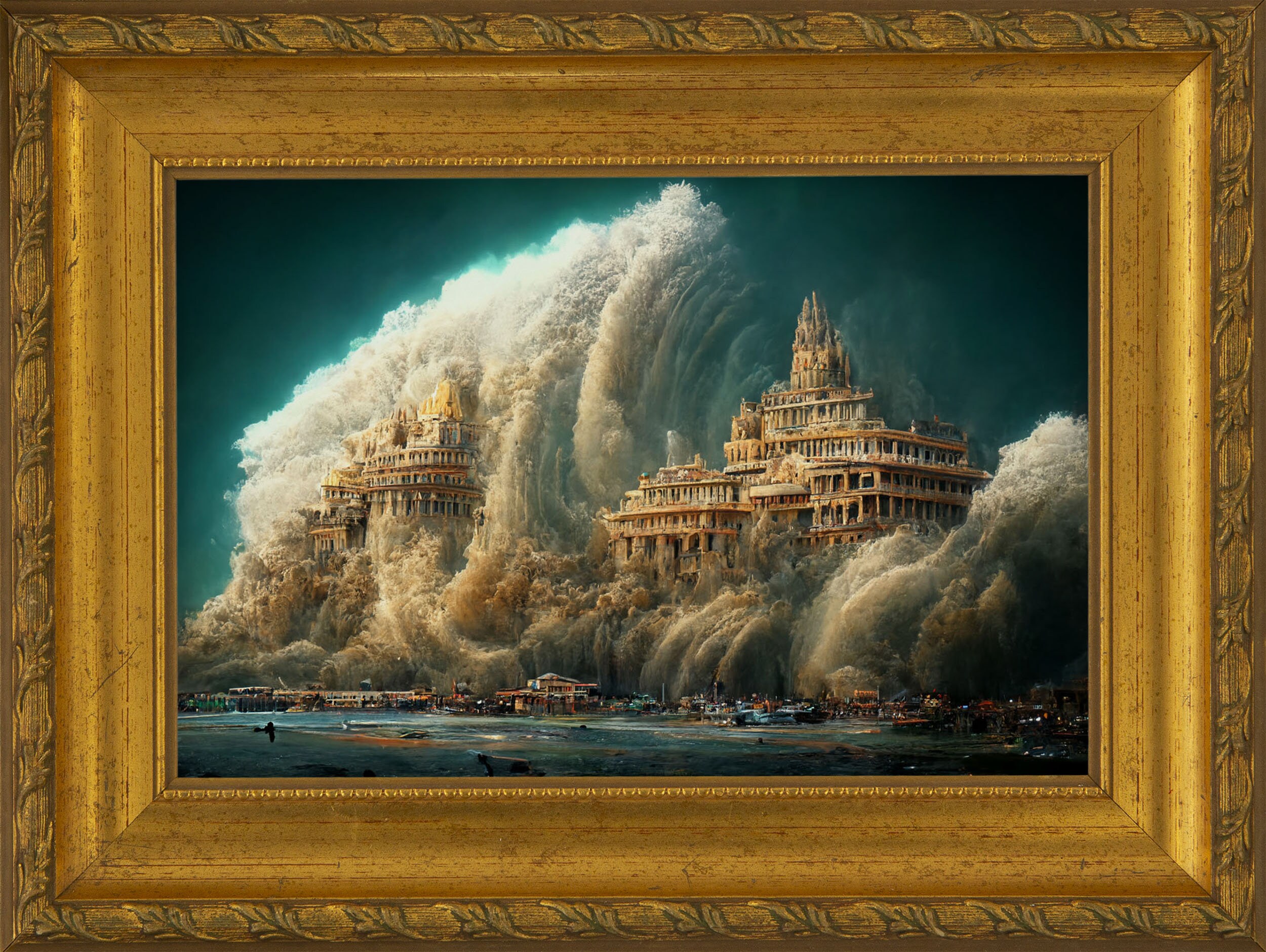 The Legend of Atlantis Wall Art Digital Painting Mythology Artwork ...