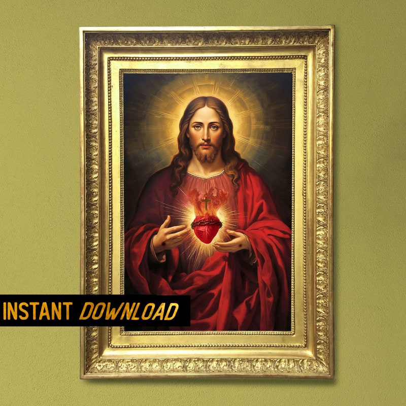 Heart of Jesus - Etsy