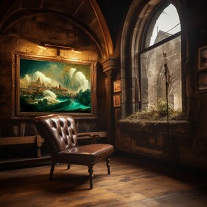 Fall of Atlantis Artwork | Atlantis Digital Painting | Printable Wall ...