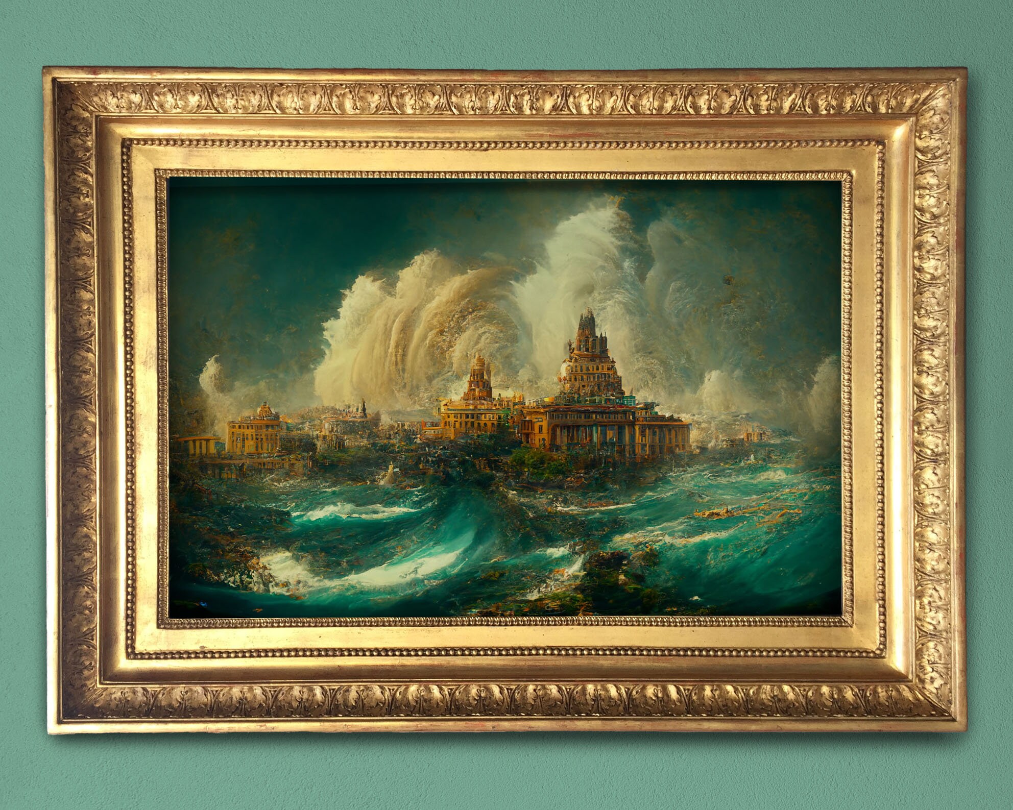 The Legend of Atlantis Wall Art Digital Painting Printable Atlantis Art ...