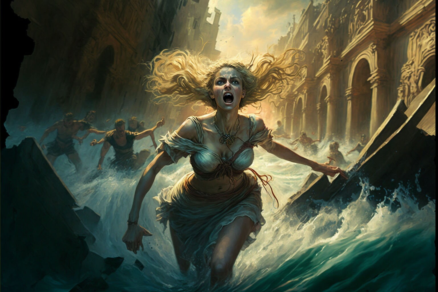 Atlantis Digital Painting, Printable Wall Art, Digital Download 05 - Etsy