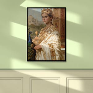 Greek Goddess Hera Painting for Mythology Lovers | Queen Hera With ...