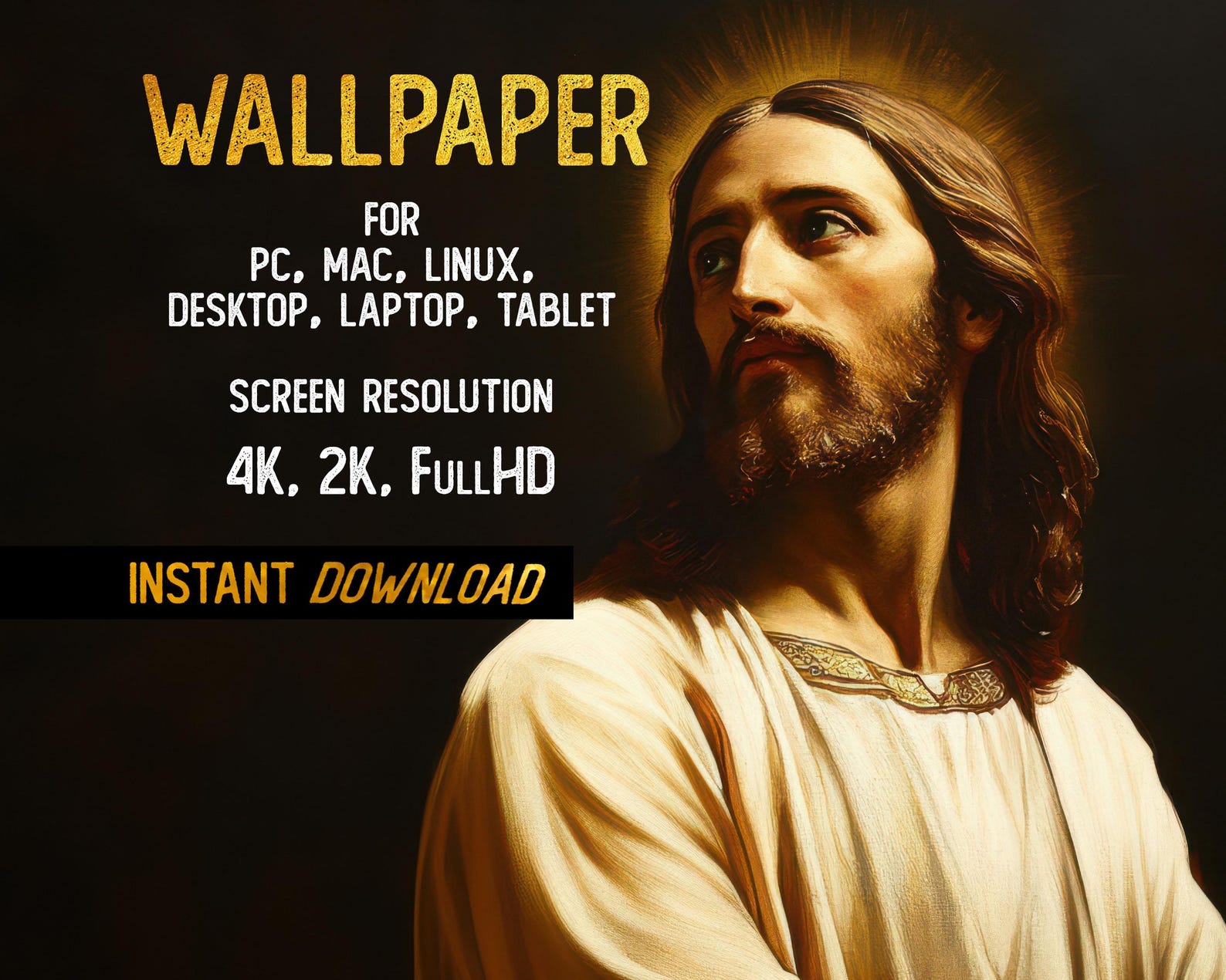Peaceful Jesus Wallpaper in 4K, 2K, HD - Jesus Christ Background for PC ...