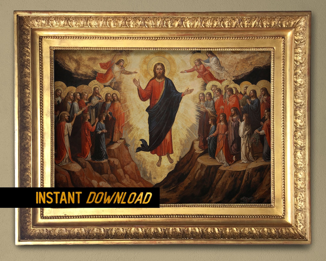 Jesus Resurrection Painting - Christ Risen From the Tomb - Medieval ...