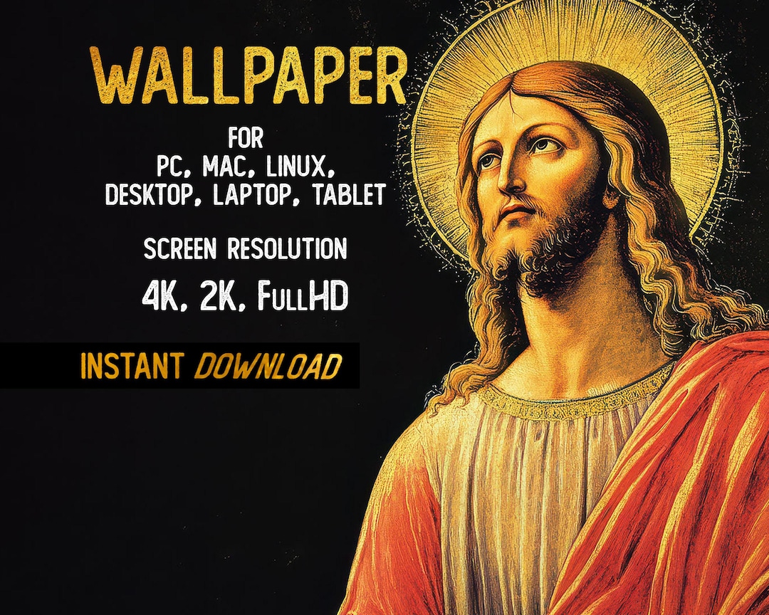 Medieval Jesus Wallpaper - 4K, 2K, Full HD for Desktop, Laptop, and ...
