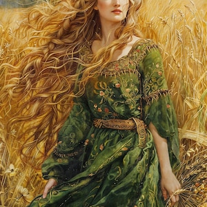 Sif Norse Goddess of Harvest, Golden Hair, and Fertility, Norse ...