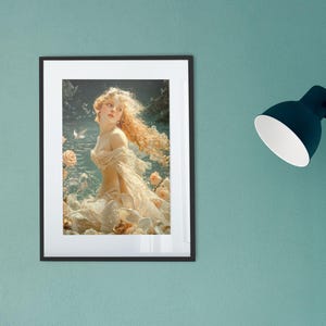 Romantic Venus Digital Art – Neoclassical Goddess of Love, Art Nouveau ...