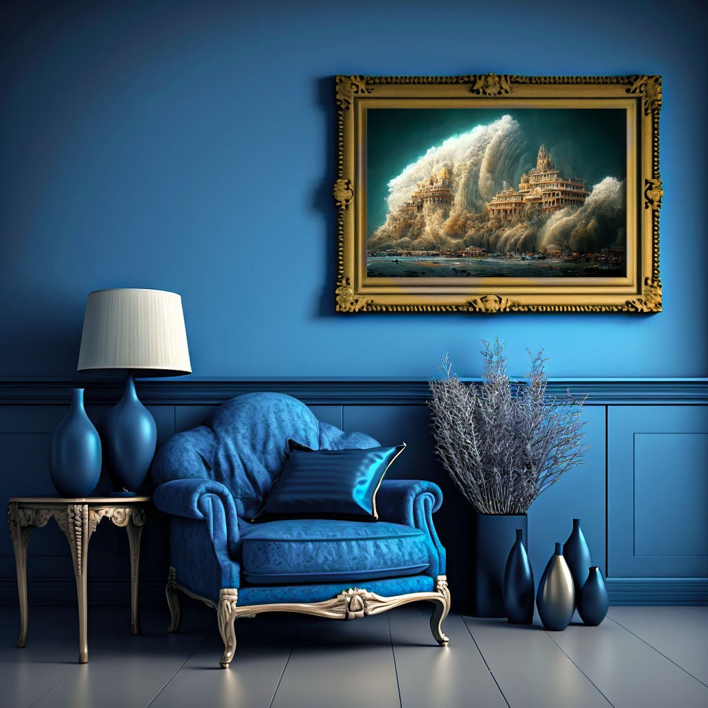 The Legend of Atlantis Wall Art Digital Painting Mythology Artwork ...