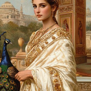 Greek Goddess Hera Painting for Mythology Lovers | Queen Hera With ...