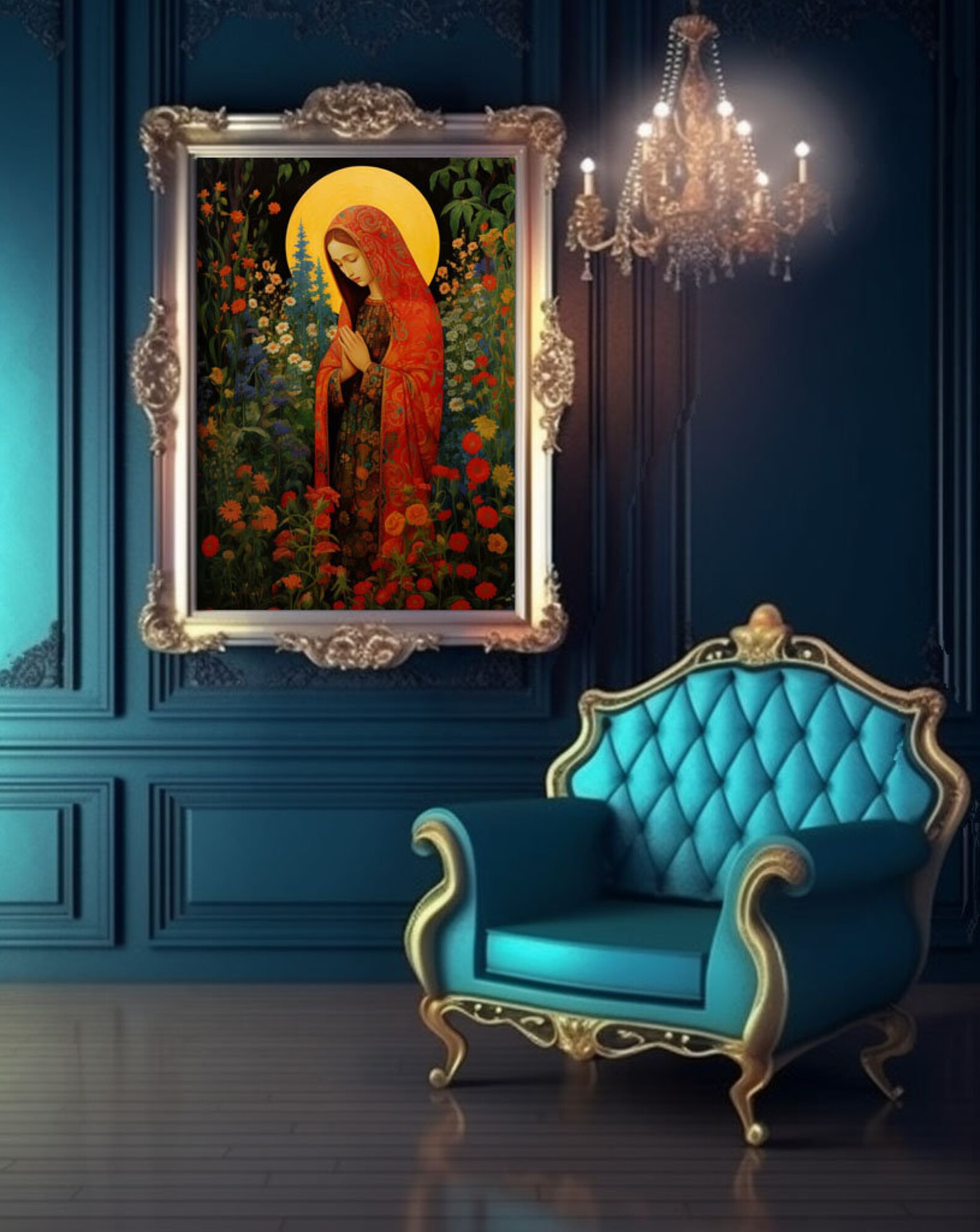 Virgin Mary Russian Painting Russian Artwork Russian - Etsy