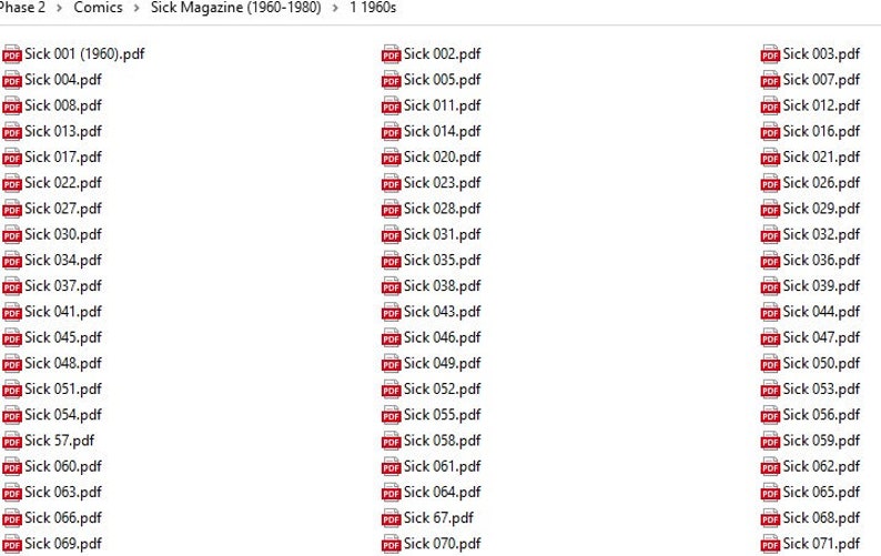 Sick Magazine 1960-1980 Extensive Collection on 2 Dvds. UK Classic ...