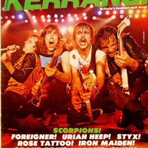 Kerrang Rock Magazine on 2 Dvds. UK Classic Comics - Etsy