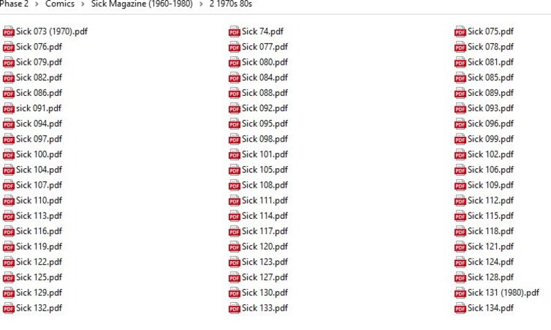 Sick Magazine 1960-1980 Extensive Collection on 2 Dvds. UK Classic ...