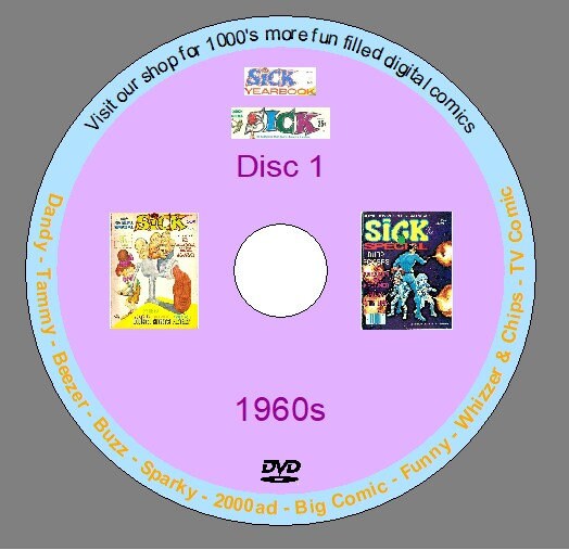 Sick Magazine 1960-1980 Extensive Collection on 2 Dvds. UK Classic ...