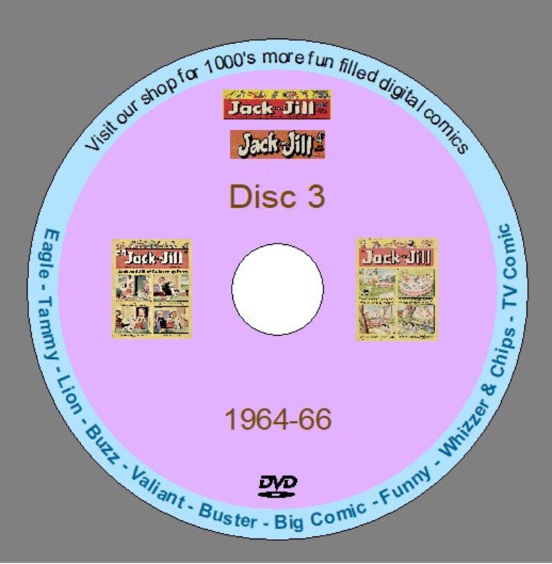 Jack & Jill Nursery Comic 1954-85 Extensive Set on 8 Dvds. UK Classic ...