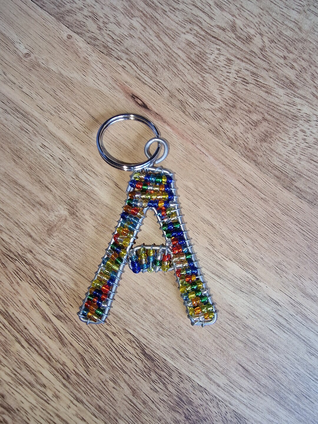 Beaded Alphabet Keyrings - A to J - Etsy