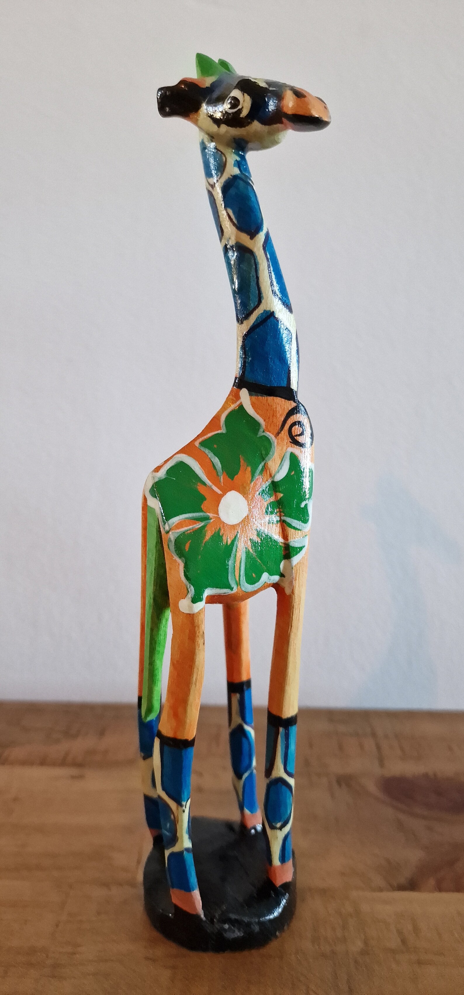 Wooden Hand Painted Giraffe - 25cm Tall - Etsy