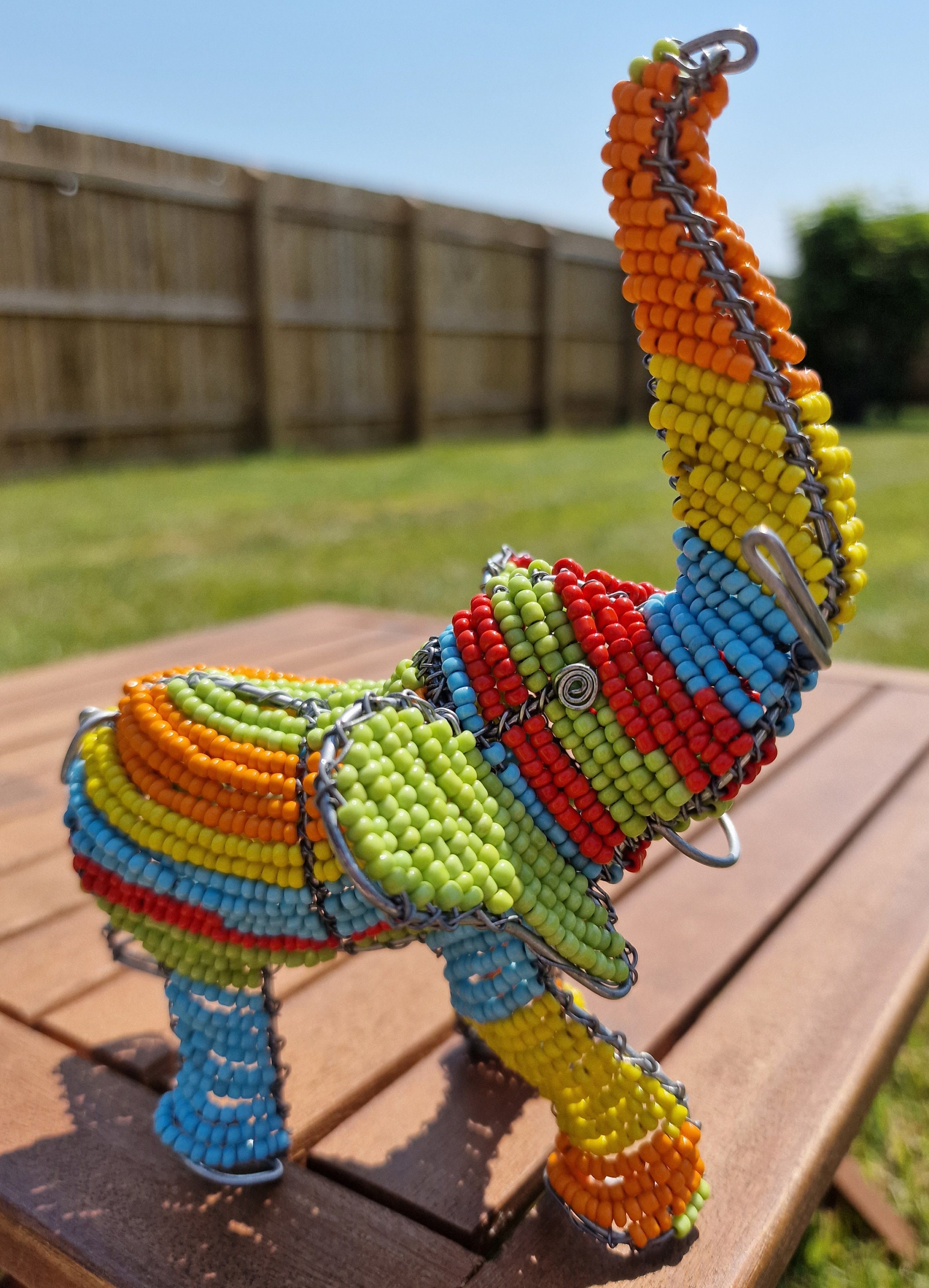 African Beaded Animals Small Multi Coloured - Etsy