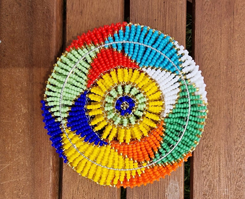 Beaded Coasters (set of 6) - Etsy