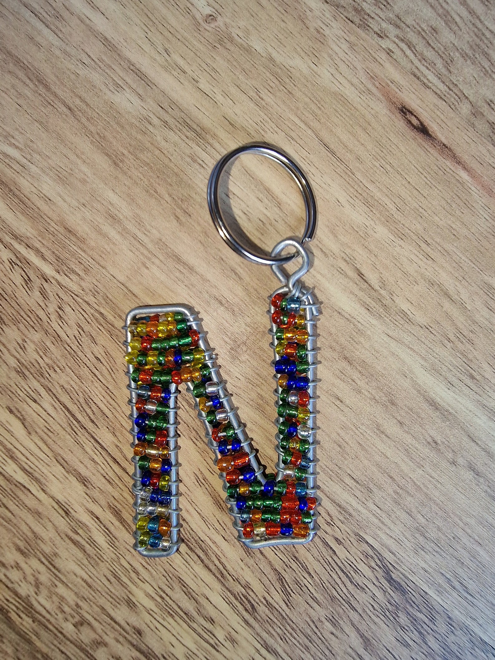 Beaded Alphabet Keyrings - K to T - Etsy