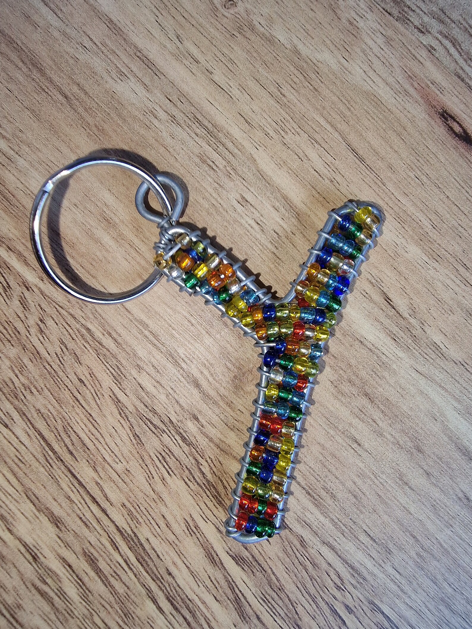 Beaded Alphabet Keyrings - U to Z - Etsy