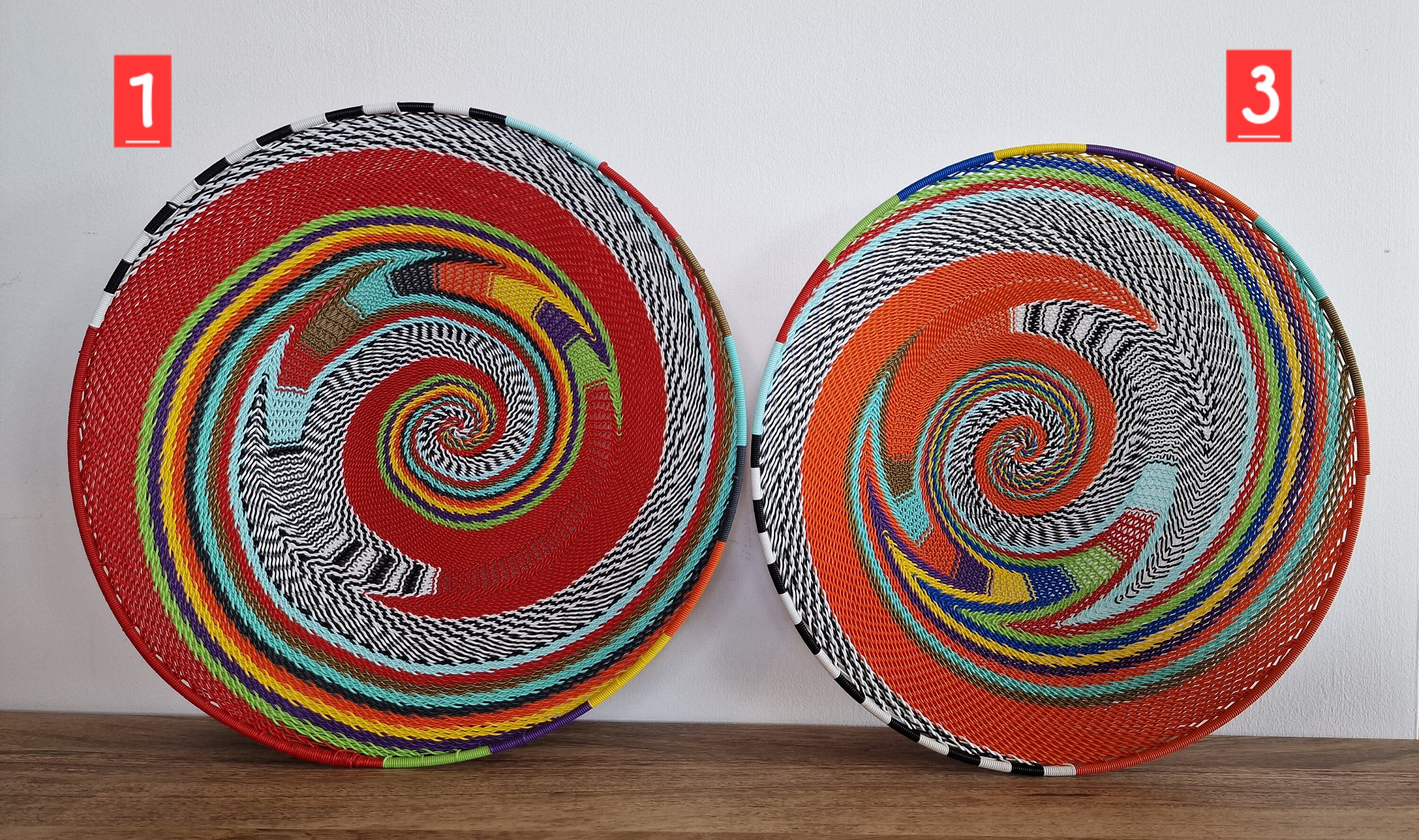 African Telephone Wire Baskets - LARGE - Etsy