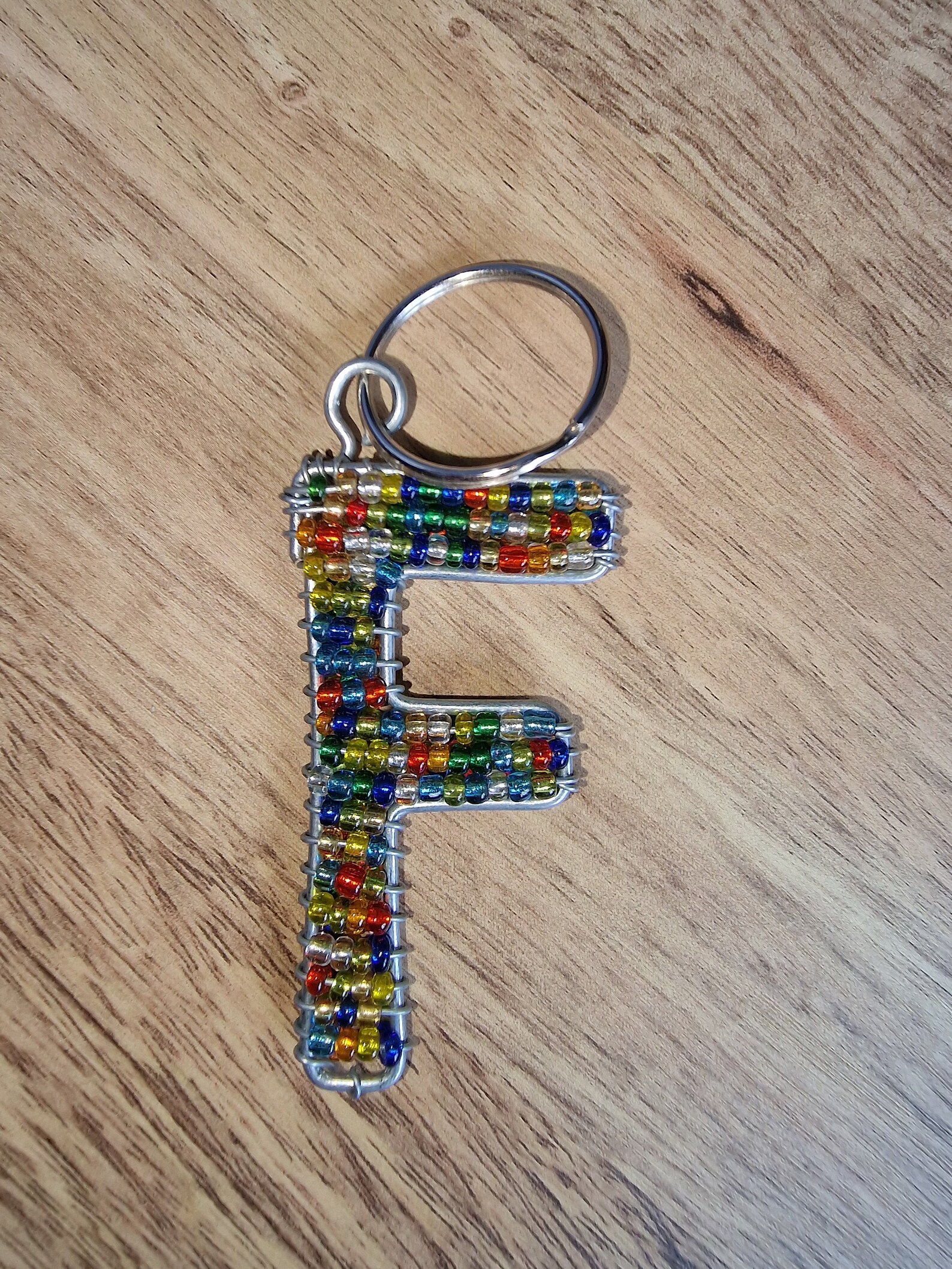 Beaded Alphabet Keyrings - A to J - Etsy