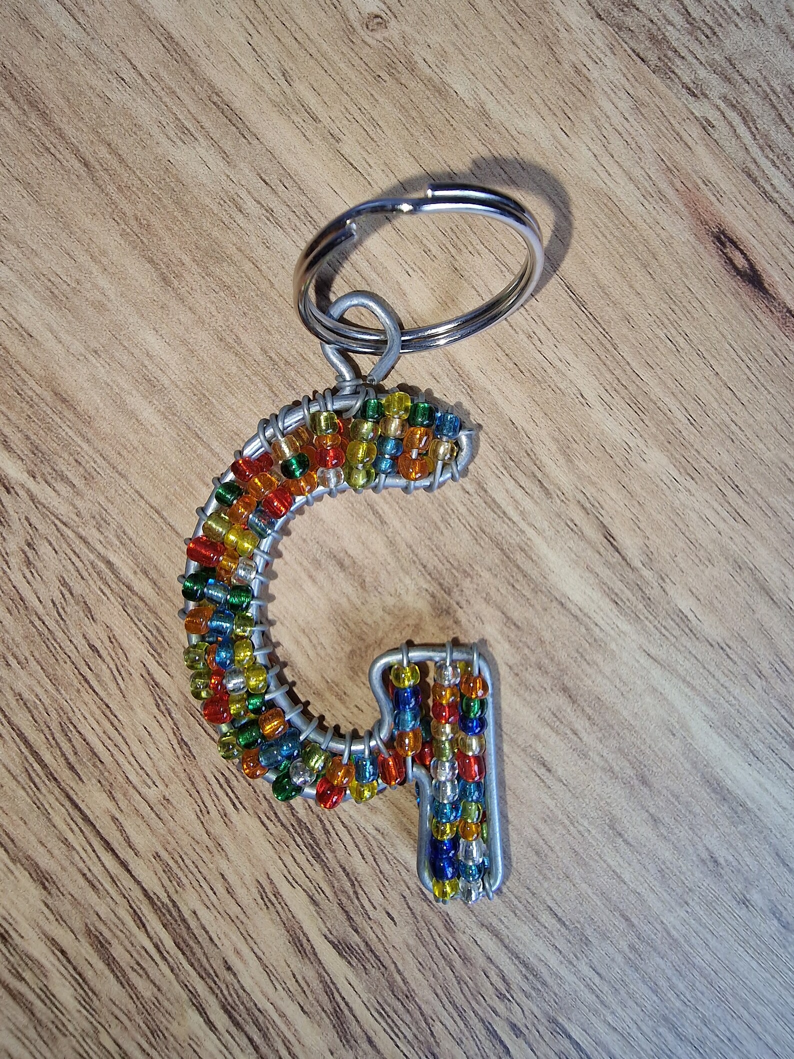 Beaded Alphabet Keyrings - A to J - Etsy