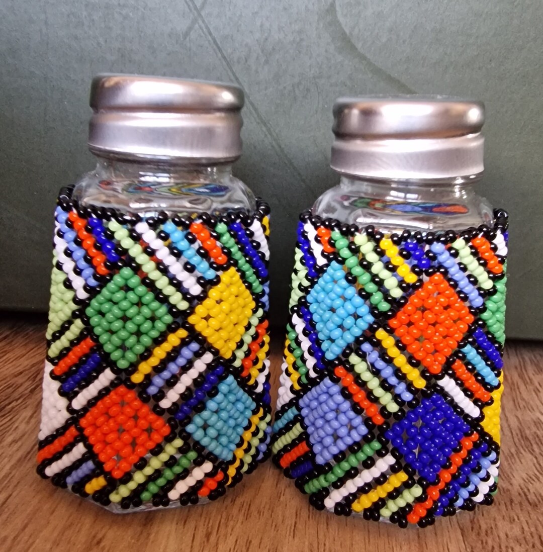 Beaded Salt & Pepper Shaker - Etsy