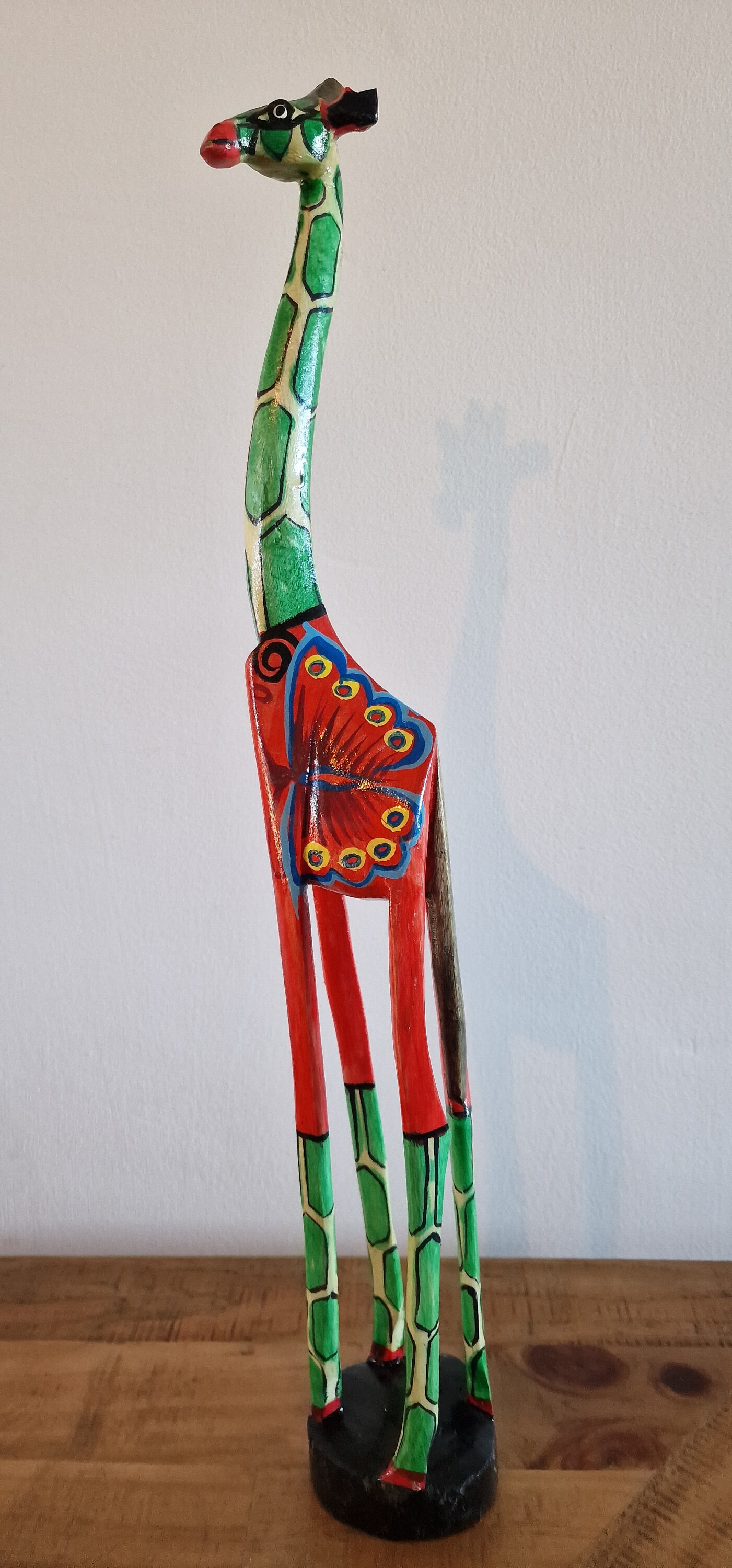 Wooden Hand Painted Giraffe 50cm Tall - Etsy