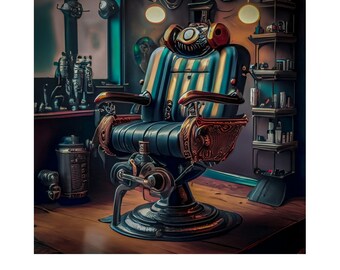 Steampunk Rabbit 4 Digital Art Print, AI Generated, Wall Art, Square ...