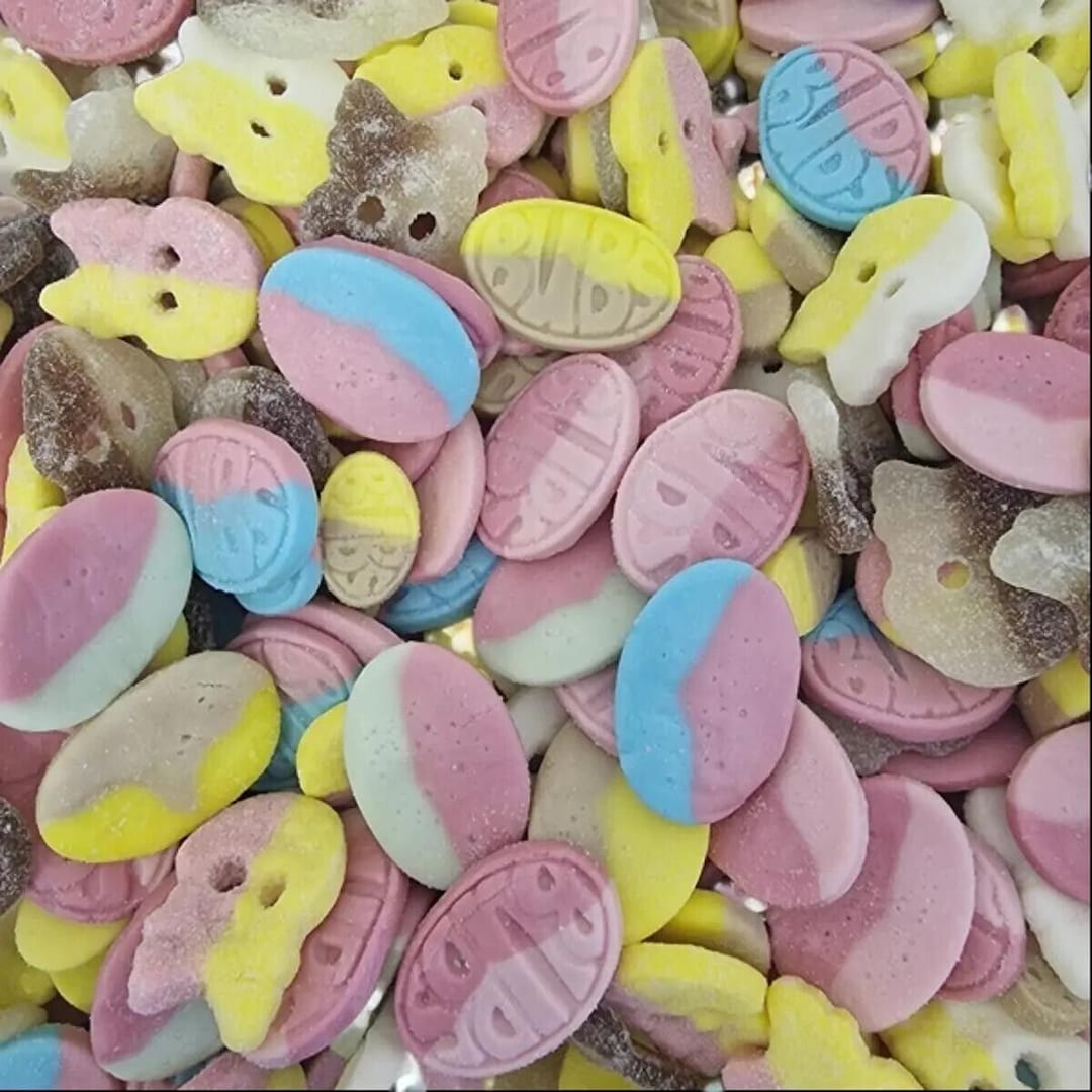 Assorted Mix Bubs Foam & Jelly Sweets 500g Pouch - Etsy
