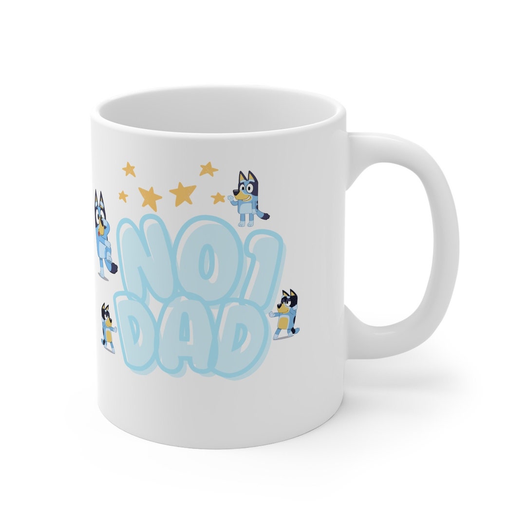 No1 Dad Mug Bluey Fathers Day Birthday Personalised - Etsy