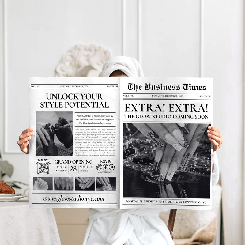 Canva Branding Invitation - Etsy