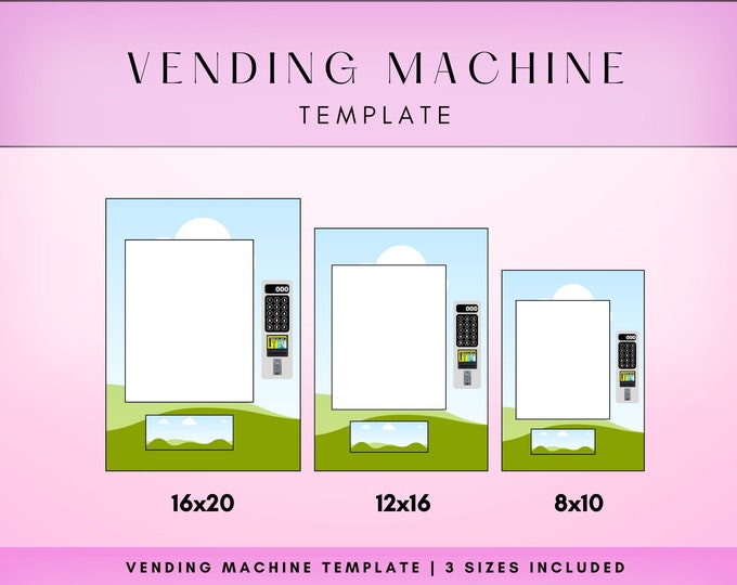 Editable Vending Machine Money Panel Template, Vending Machine Money ...