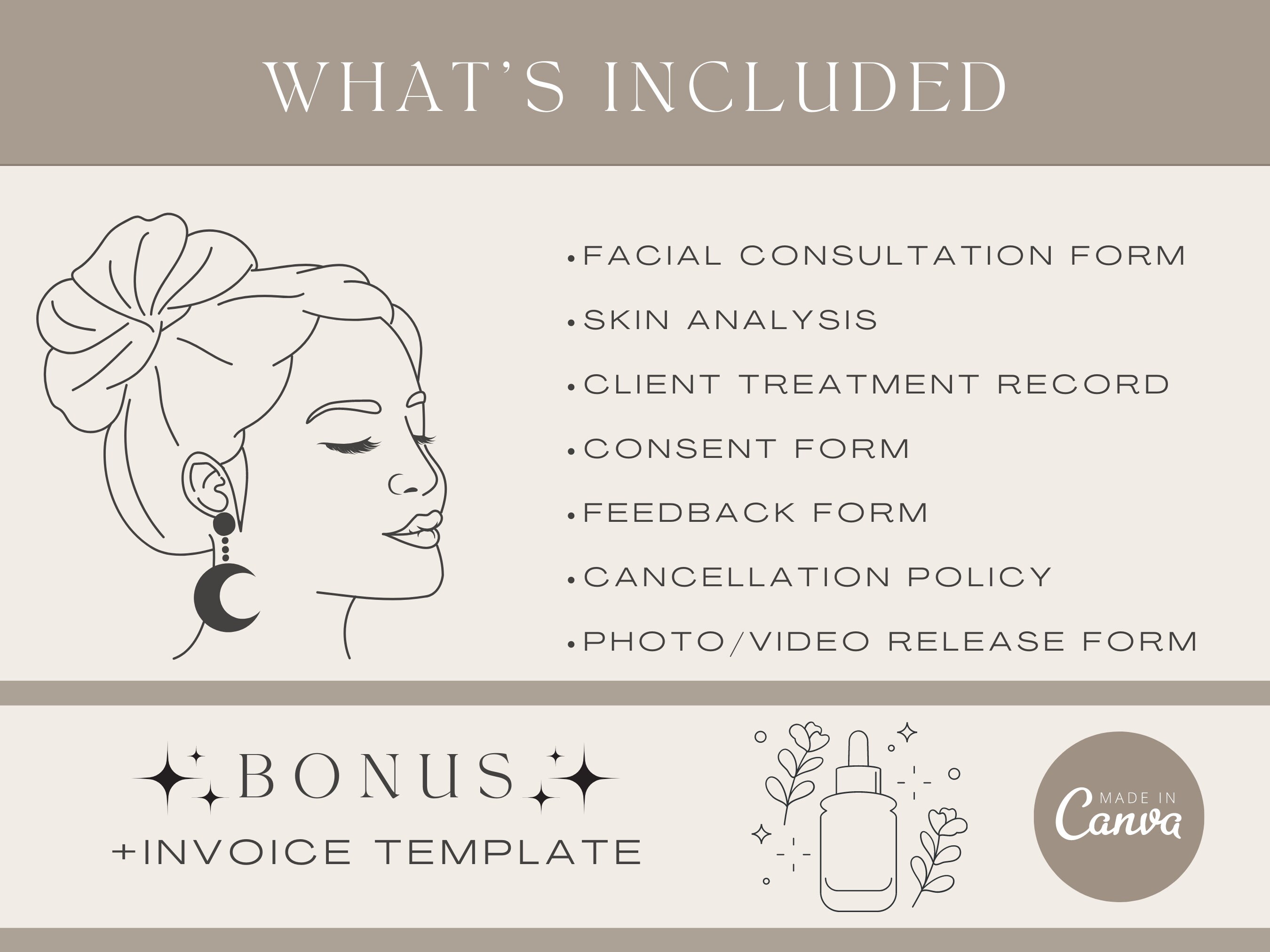 Professional Facial Treatment Forms,editable Esthetician Forms,facial ...