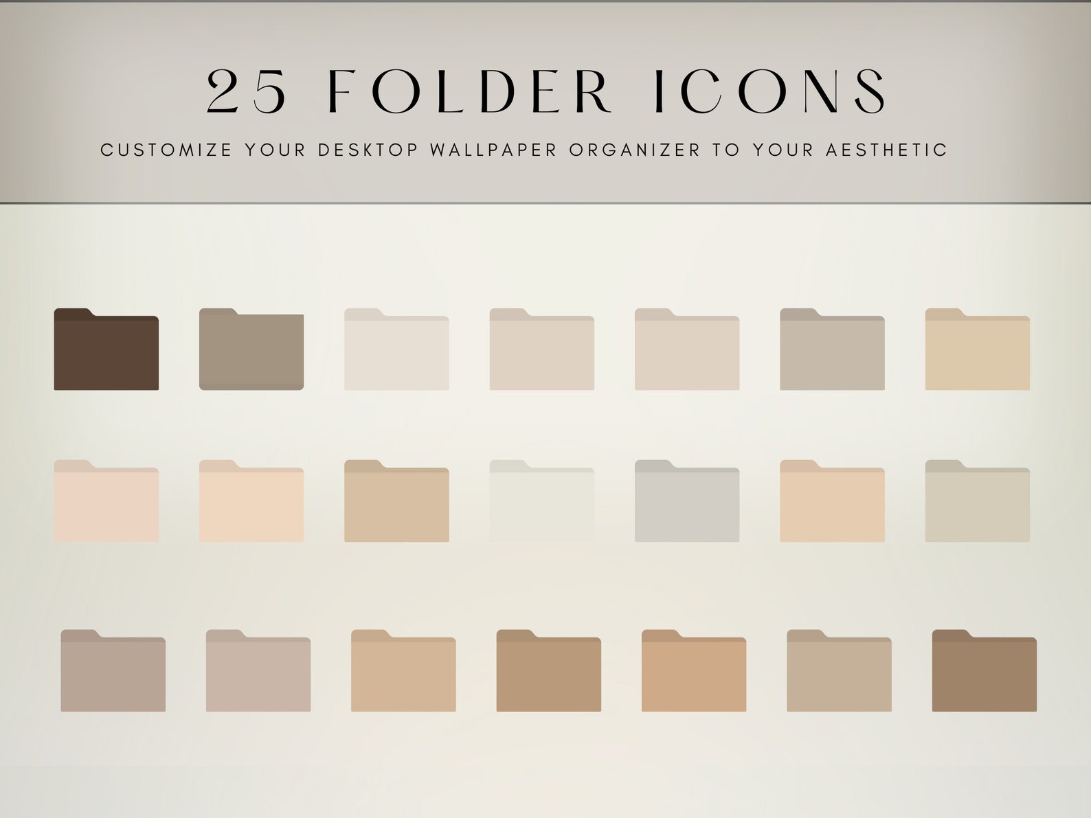EDITABLE Desktop Wallpaper Organizer, Aesthetic Desktop Wallpaper ...
