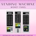 Editable Vending Machine Money Panel Template, Vending Machine Money ...