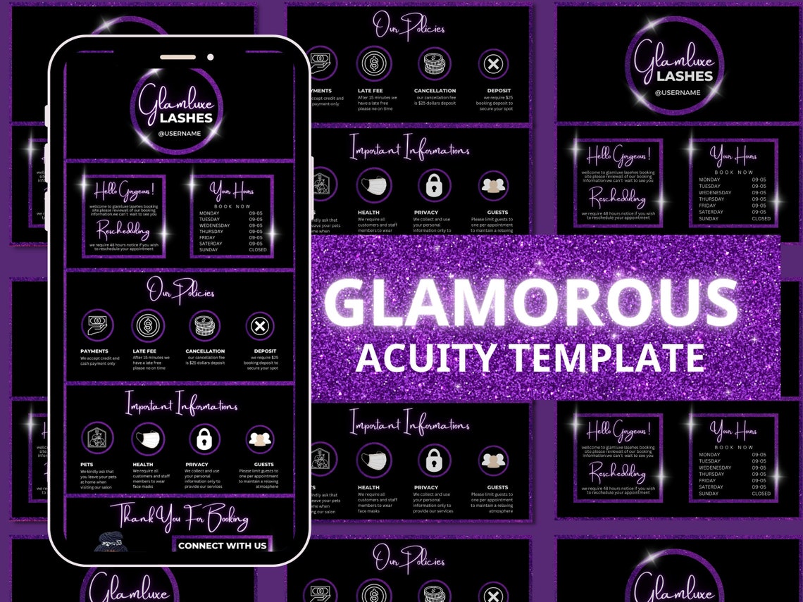 Acuity Scheduling Template, DIY Acuity Scheduling Template for Hair ...