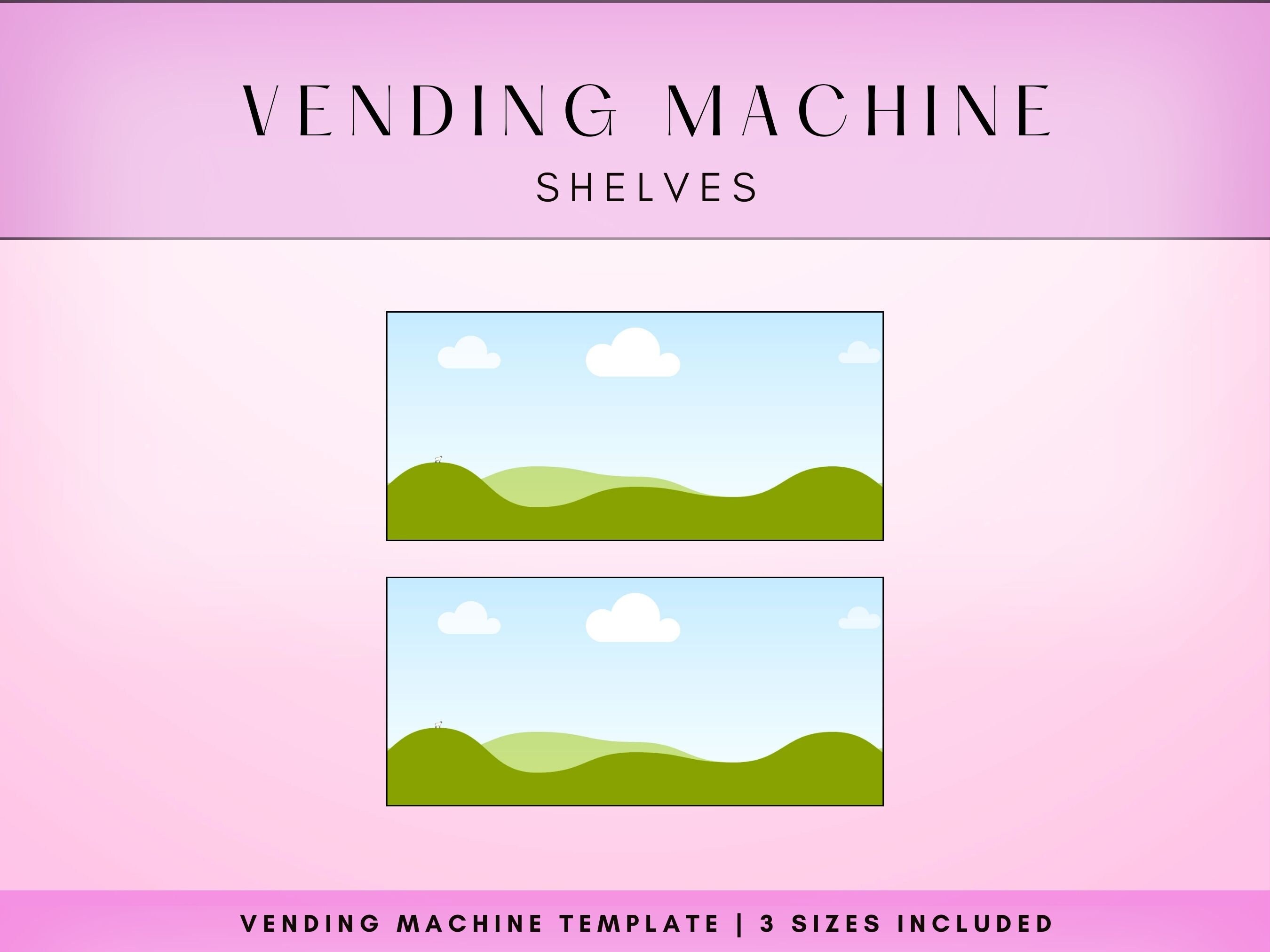 Vending Machine Template | 8x10 12x16 16x20 | Blank Template | Money ...