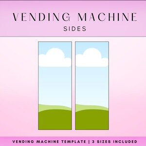 Vending Machine Template | 8x10 12x16 16x20 | Blank Template | Money ...