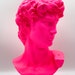 Giant Neon Pink David Statue Large Size Michelangelo Bust Museum ...