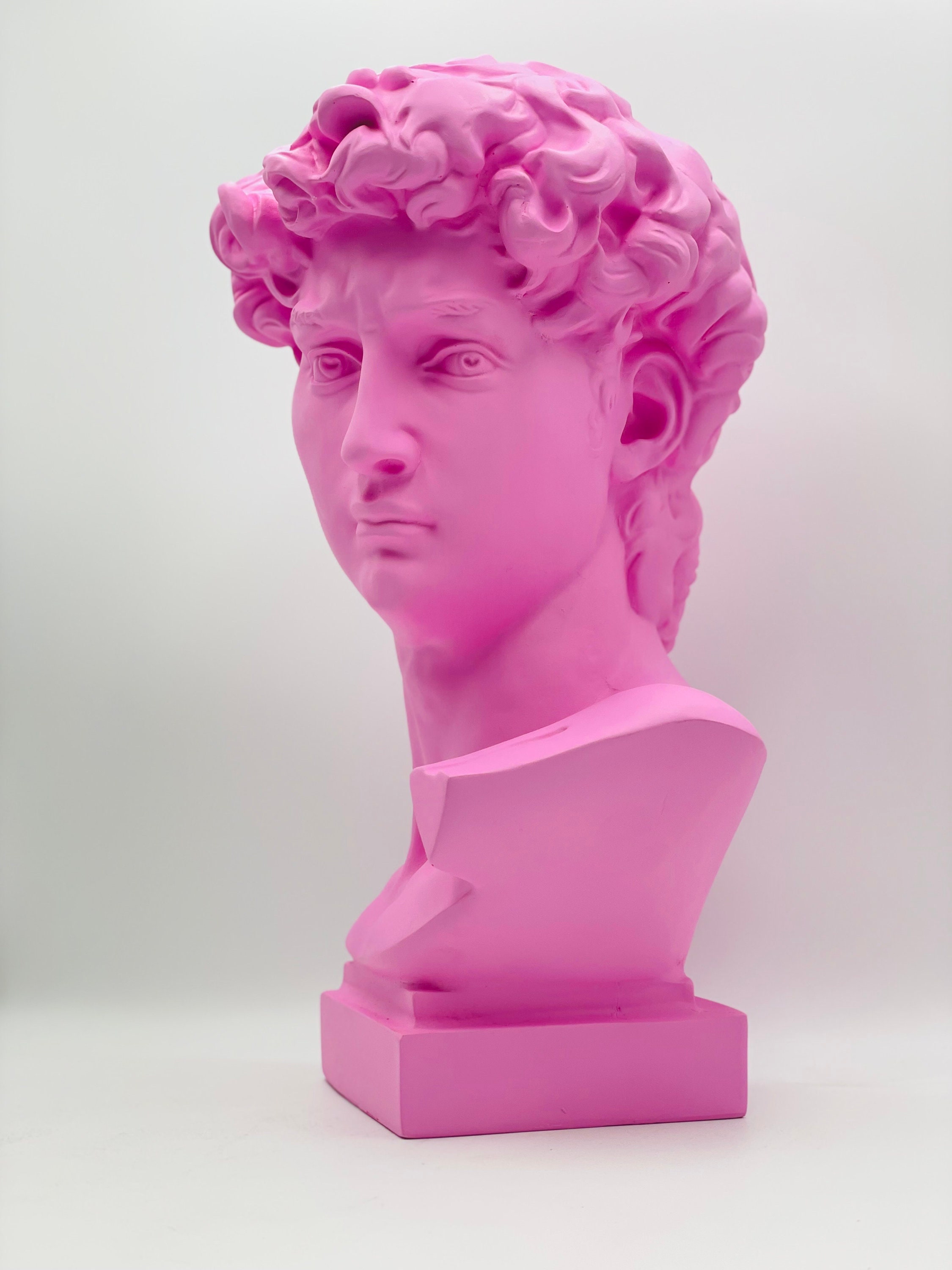 Pink David Statue | Michelangelo David Sculpture | Handmade Modern Home ...