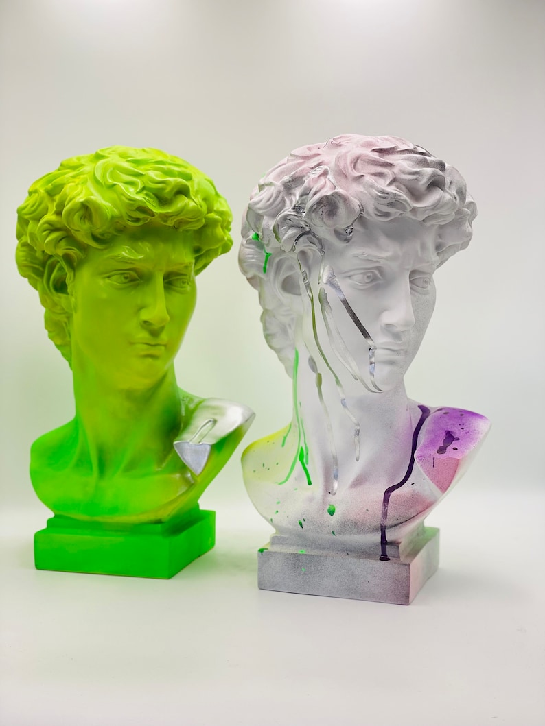 18” Big David Statue - Michelangelo David Bust - Museum Copy ...