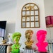 Giant Neon Pink David Statue Large Size Michelangelo Bust Museum ...