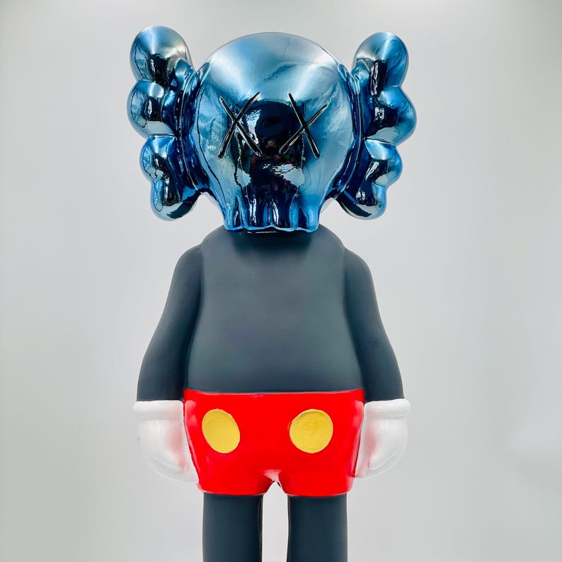 KAWS Inspired Sculpture | Large Designer Art Figure | Handmade Luxury ...