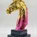 Luxurious Horse Statue, Chrome Plated Animal Statue, Mirror Plating ...