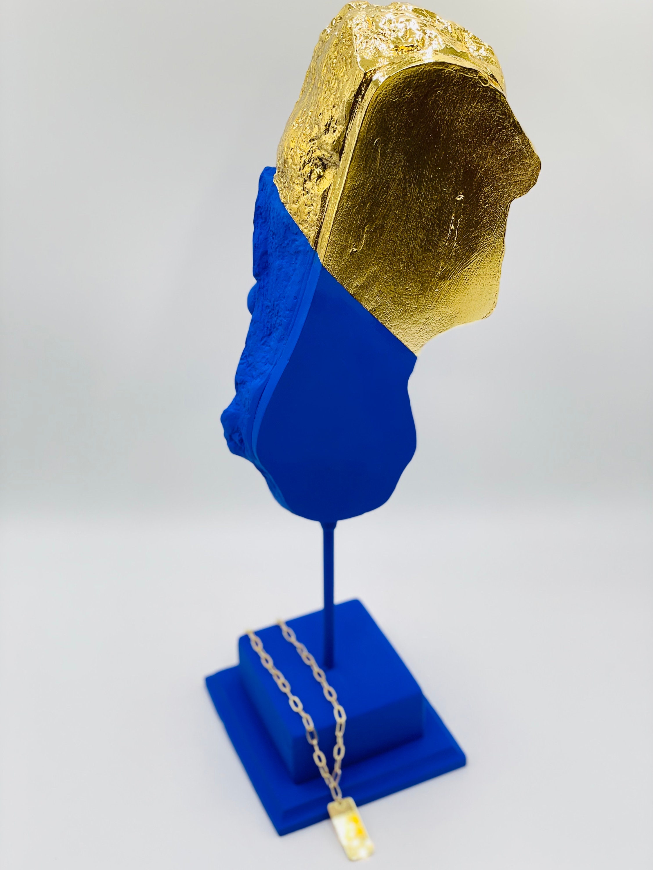 Face Statue of a Marcus Aurelius, Louvre Museum Copy, Pop Art Roman ...