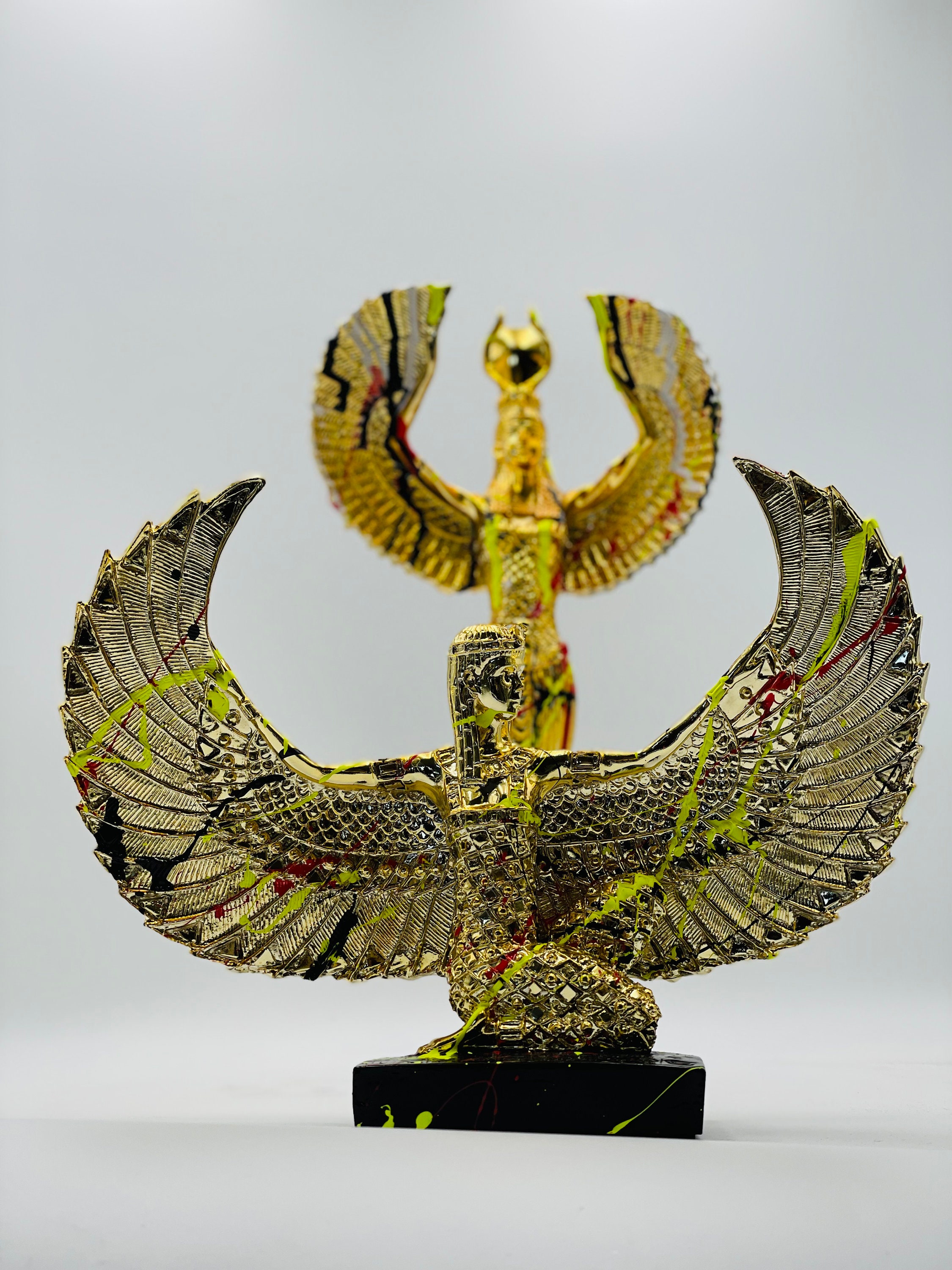 Gold Chromed Street Art Isis Statue Egyptian Goddess Bust - Etsy