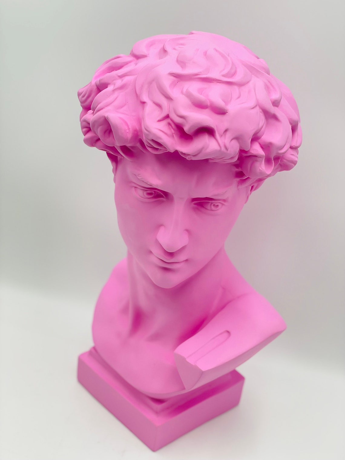 Pink David Statue | Michelangelo David Sculpture | Handmade Modern Home ...